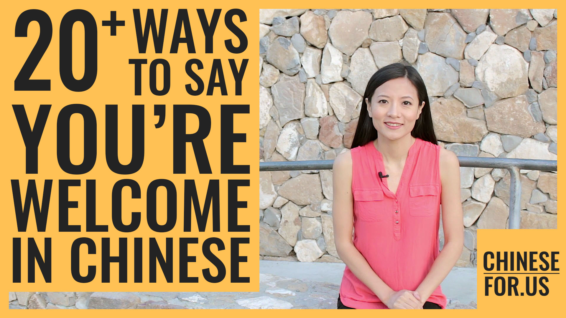 22 Ways to Say You Are Welcome in Chinese | Say No Problem in Chinese